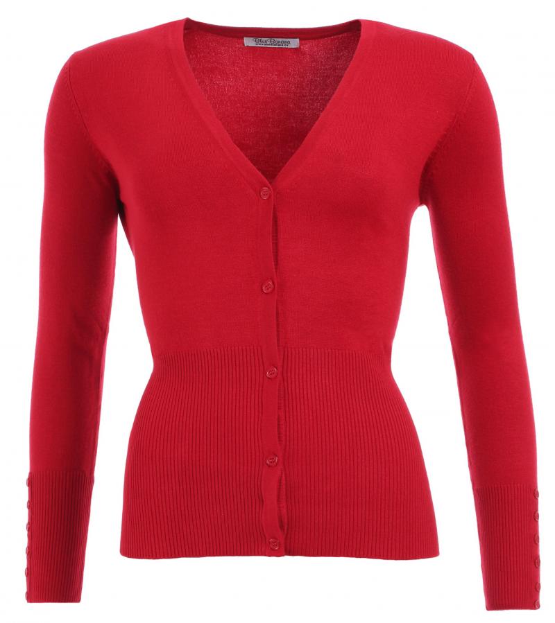 Red Button up Cardigan